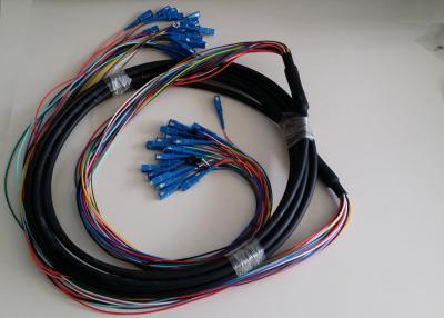 China Outdoor Single mode / Multimode optical fiber patch cord with GYTA Fiber Cable for sale