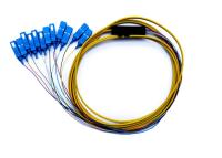 China SC UPC APC Bundle Optical Fiber Pigtail - Single Mode 0.9mm to 3.0mm Cable with ≤0.3dB Insertion Loss for sale