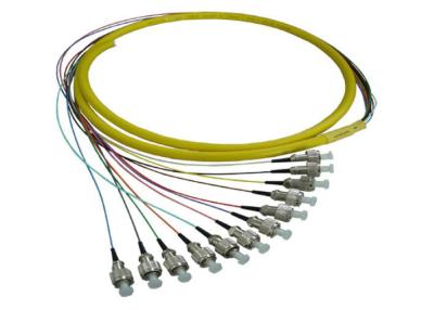 China Singlemode UPC Fiber Optic Pigtail 12pcs FC Connectors 0.2dB Insertion Loss for sale