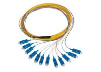 China SC Simplex Fiber Optic Pigtail with SC Connectors - 1.5M Cable, ≤0.2dB Insertion Loss, -40°C to +85°C Operating Range for sale