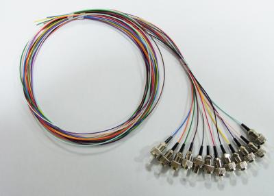 China FC Simplex Fiber Optic Pigtail 12 Colors 1m PVC LSZH for Premise Installations for sale