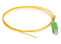 China Optical access network SC APC Simplex Fiber Pigtail with SM Yellow Fiber Optic Cable for sale