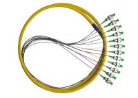 China FC Simplex Fiber Optic Pigtail 12 Colors 1m PVC LSZH for Premise Installations for sale