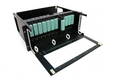 China 4U Rack Mounted MPO Patch Panel with 12 MPO Cassettes for 19