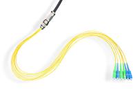 China 2 Core 4 Core Outdoor Waterproof Fiber Optic Pigtail FC Connector SM 9/125um for sale