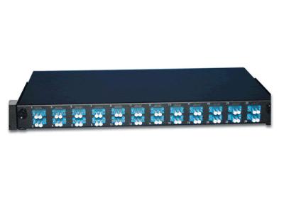 China 12 Port LC Duplex Fiber Terminal Box 1U 24 Core for SC ST FC Adapter for sale