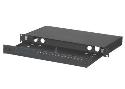 China 24-Port FC Slidable Fiber Optic Terminal Box with SC Adapter - 1U to 4U Rack Mount, 24-192 Core Capacity for sale