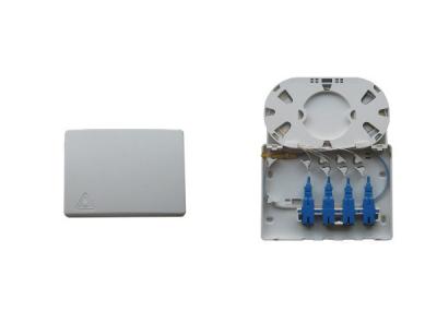 China 4-Port FTTH Indoor Fiber Distribution Box - 210×140×20mm, 4 Fiber Capacity, Waterproof Design for sale