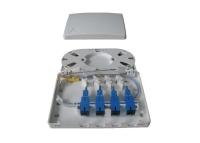 China 4-Port FTTH Indoor Fiber Distribution Box - 210×140×20mm, 4 Fiber Capacity, Waterproof Design for sale