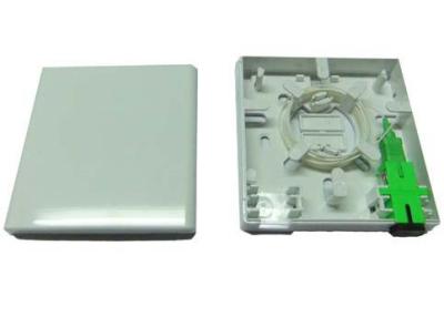 China FTTH Flame Retardant Fiber Optic Distribution Box 86×86×27mm for CATV Networks with <0.5dB Insertion Loss for sale