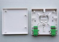 China Indoor 2-Port Fiber Optic Distribution Box 86mm Panel with 4 Fiber Capacity and Waterproof Design for sale