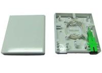 China Indoor 2-Port Fiber Optic Distribution Box 86mm Panel with 4 Fiber Capacity and Waterproof Design for sale