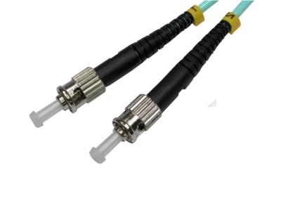 China Black FTTH Simplex ST Fiber Optic Connector with 2.5mm Ferrule - PC/UPC Polish, 0.9-3.0mm Cable Diameter for sale