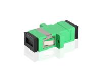 China SC Simplex Multimode Fiber Optic Adapter with Ceramic Sleeve, ≤0.2dB Insertion Loss, -40°C to +85°C Range for sale