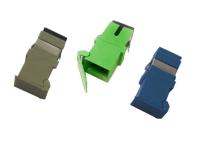 China Aqua Housing Simplex OM3 SC Fiber Optic Adapter for Multimode Fiber for sale