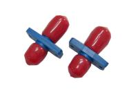 China Plastic ST Fiber Optic Coupler for CATV networks , Simplex / Duplex Fiber Adapter for sale