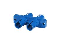 China Plastic ST Fiber Optic Coupler for CATV networks , Simplex / Duplex Fiber Adapter for sale