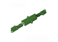 China APC Polished Fiber Optic Adapter with Green Plastic Housing for sale