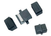 China Zirconia Black Plastic Housing MPO Fiber Optic Adapter for Cassettes SM MM for sale