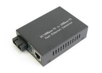 China Dual Gigabit Fiber Optic Media Converter 10/100/1000M Full Duplex with 100km Transmission Distance for sale