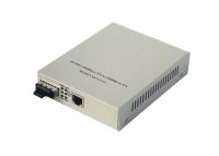 China Single/Dual Fiber Optic Media Converter with 100Mbps Speed, 2-120km Range, and Thunder Protection for sale