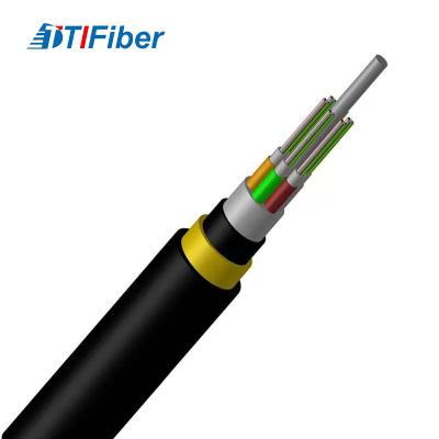 China ADSS Fiber Optic Cable 24-144core FRP Central Strength Member Single Mode for sale