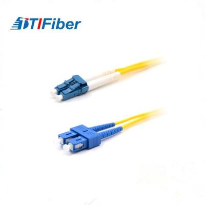 China 24 Cores 1M Duplex Fiber Patch Cord LC to SC 2.0mm Fanout Legs Single Mode OS1 for sale