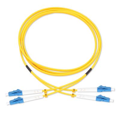 China Duplex SC UPC Fiber Optic Patch Cord Single Mode 0.1dB Low Insertion Loss for sale