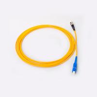 China LC/APC 0.9mm Single Mode Fiber Optic Pigtail Jumper PVC 1m Low Insertion Loss for sale