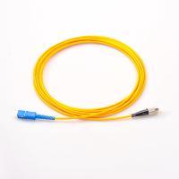 China LC/APC 0.9mm Single Mode Fiber Optic Pigtail Jumper PVC 1m Low Insertion Loss for sale