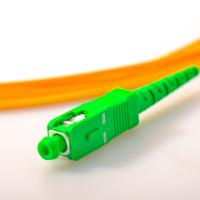 China LC/APC 0.9mm Single Mode Fiber Optic Pigtail Jumper PVC 1m Low Insertion Loss for sale