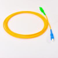 China LC/APC 0.9mm Single Mode Fiber Optic Pigtail Jumper PVC 1m Low Insertion Loss for sale