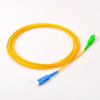 China LC/APC 0.9mm Single Mode Fiber Optic Pigtail Jumper PVC 1m Low Insertion Loss for sale