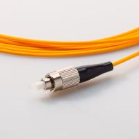 China LC/APC 0.9mm Single Mode Fiber Optic Pigtail Jumper PVC 1m Low Insertion Loss for sale