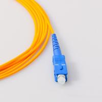 China LC/APC 0.9mm Single Mode Fiber Optic Pigtail Jumper PVC 1m Low Insertion Loss for sale