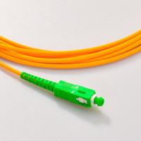 China LC/APC 0.9mm Single Mode Fiber Optic Pigtail Jumper PVC 1m Low Insertion Loss for sale
