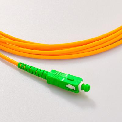 China LC/APC 0.9mm Single Mode Fiber Optic Pigtail Jumper PVC 1m Low Insertion Loss for sale
