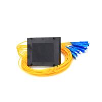 China FTTH PLC Fiber Optic Splitter 1x2 to 1x64 with 1310/1490/1550nm Wavelength and Low 3.8dB Insertion Loss for sale