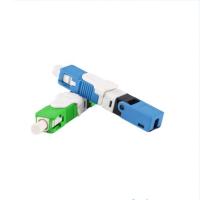 China SC/APC Fiber Optic Fast Connector with ≤0.3dB Insertion Loss and -40℃ to +75℃ Temperature Range for sale