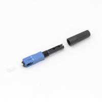 China SC APC Singlemode Fiber Optic Quick Connector FTTH Fast Connector 3mm Drop Cable for sale