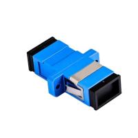 China LC APC Single Mode Duplex Fiber Optic Adapter Coupler with Ceramic Sleeve 0.2dB Insertion Loss for sale