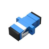China LC APC Single Mode Duplex Fiber Optic Adapter Coupler with Ceramic Sleeve 0.2dB Insertion Loss for sale