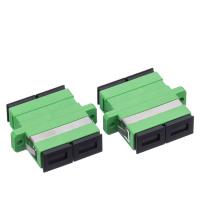 China LC APC Single Mode Duplex Fiber Optic Adapter Coupler with Ceramic Sleeve 0.2dB Insertion Loss for sale