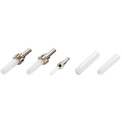 China Zirconia Ceramic APC Ferrule 1.25mm OD with 0.125mm ID for SC/FC/ST/LC/MU Fiber Optic Connectors for sale