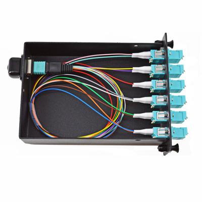 China MPO/MTP Cassette Patch Panel with 12-24 Fiber Capacity for 10G/40G/100G Ethernet Applications for sale