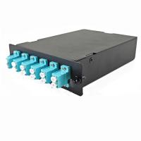 China MPO/MTP Cassette Patch Panel with 12-24 Fiber Capacity for 10G/40G/100G Ethernet Applications for sale