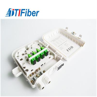 China Outdoor FTTH 1x4 PLC Fiber Optic Splitter Distribution Box 8-24 Ports for sale