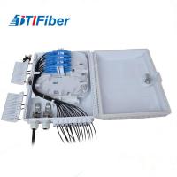 China Outdoor FTTH 1x4 PLC Fiber Optic Splitter Distribution Box 8-24 Ports for sale
