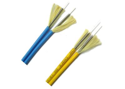 China Indoor Armoured Single mode Fiber Cable with Blue / Grey LSZH Jacket for sale