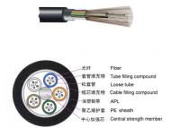 China Outdoor GYTS Optical Fiber Cable 2-144 Cores Corrugated Steel Tape Armored PE Jacket for sale